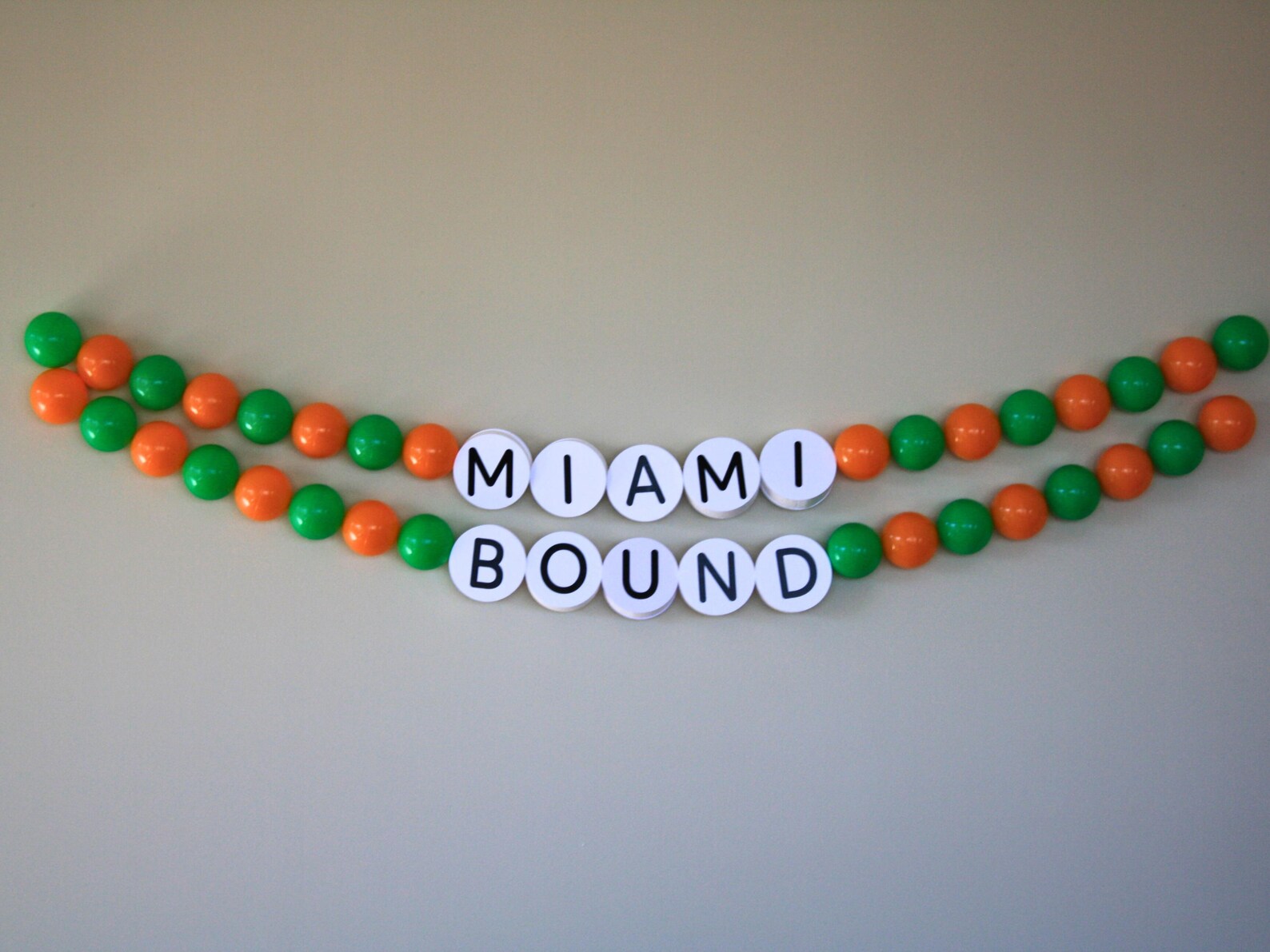 Personalized Graduation College Bound Banner, Giant Friendship Bracelet ...