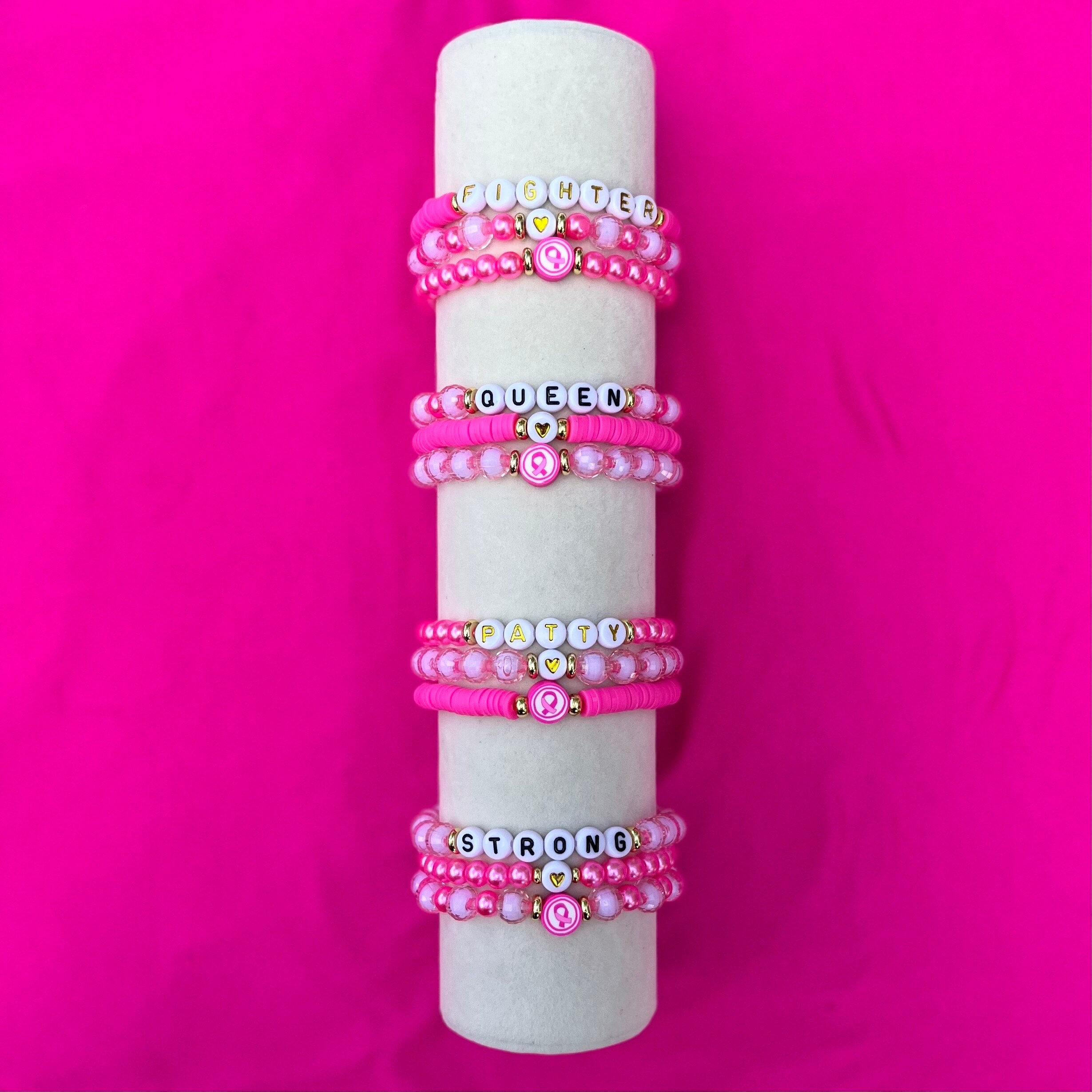 Breast Cancer Bracelets Breast Cancer Awareness Bracelets - Etsy