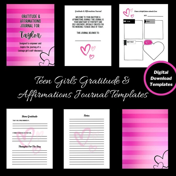 Affirmation Teen Journal - Etsy