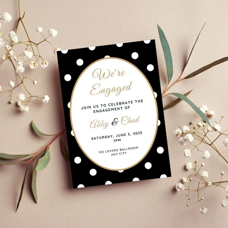 Polka Dot Invites - Etsy