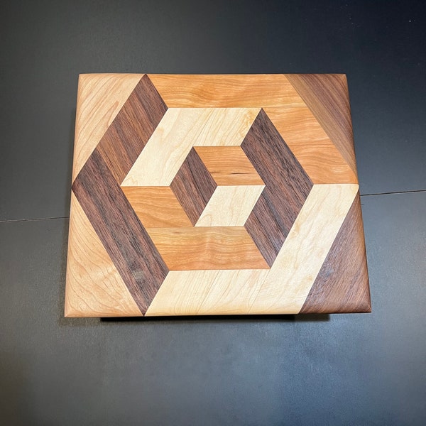 Optical Illusion Cutting Board - Etsy