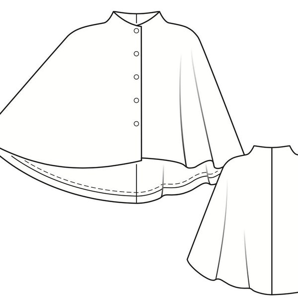 Hooded Cloak Pattern - Etsy