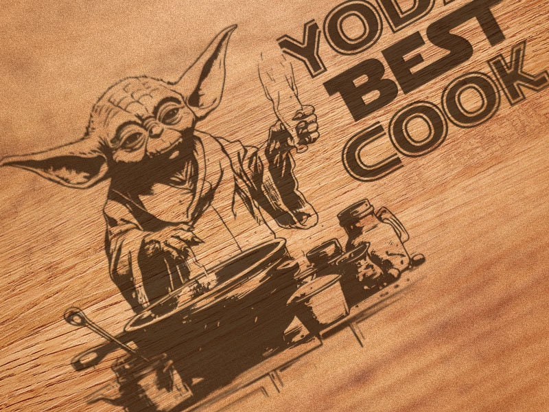 Yoda Best Cook Cutting Board - Etsy