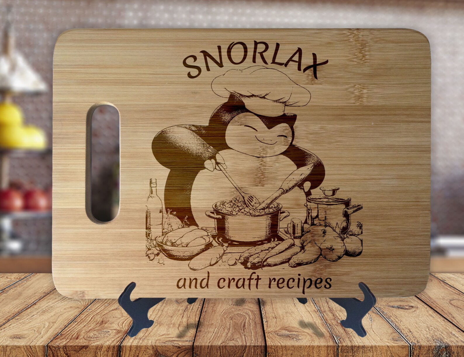 Snorlax and Cook Funny Cutting Board - Etsy