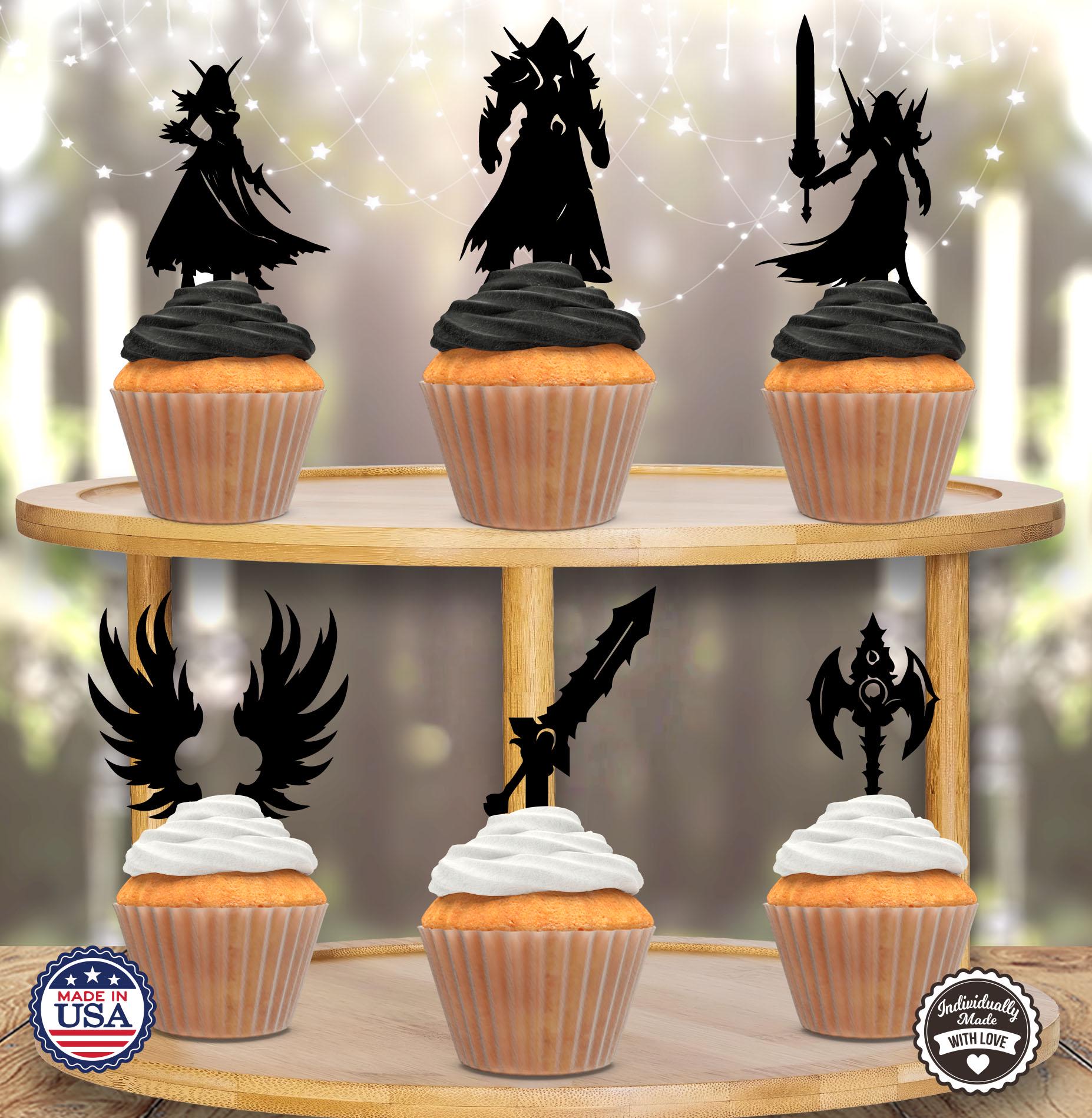 6 World of Warcraft Themed Cupcake Toppers - Etsy