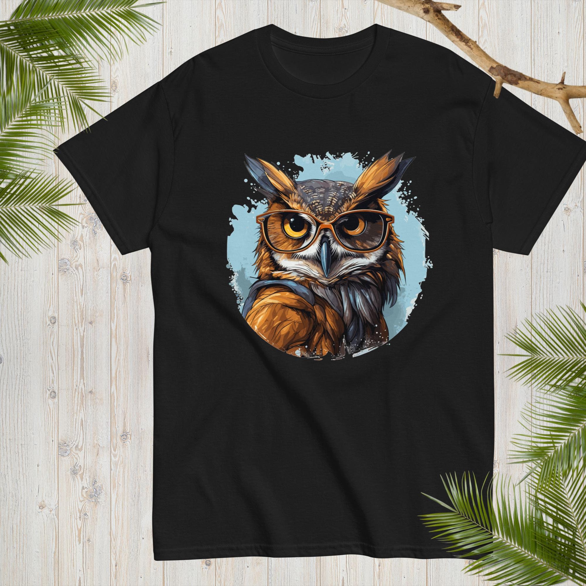 Great Horned Owl Tee Shirt Hipster Owl - Etsy
