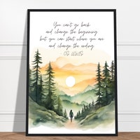Far Better Things Ahead C.S. Lewis Quote ART PRINT Inspirational Home ...