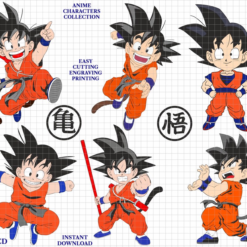 Goku Svg Cricut - Etsy