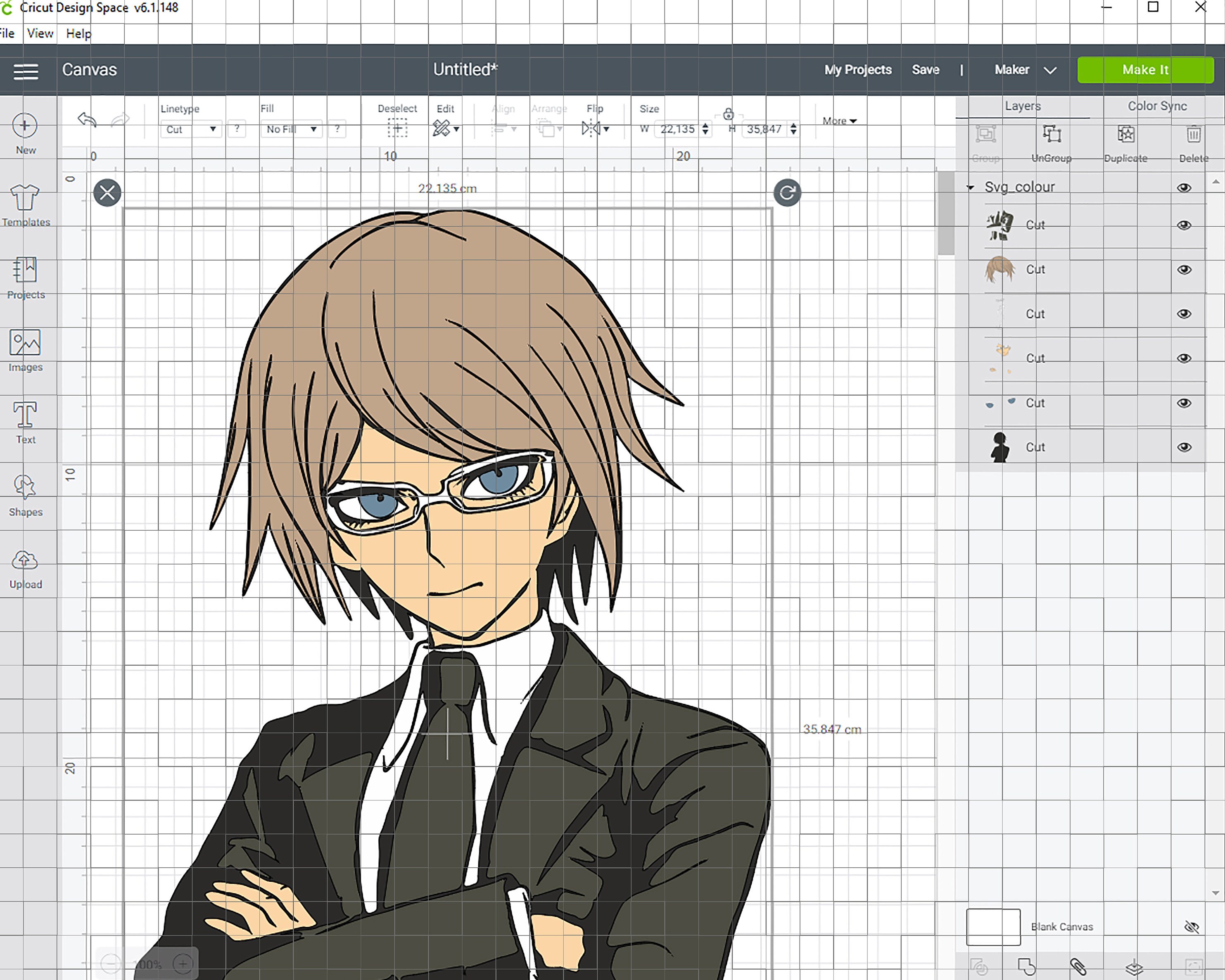 SVG PNG Cricut File Layered Cut Design for Printing, Engraving ...