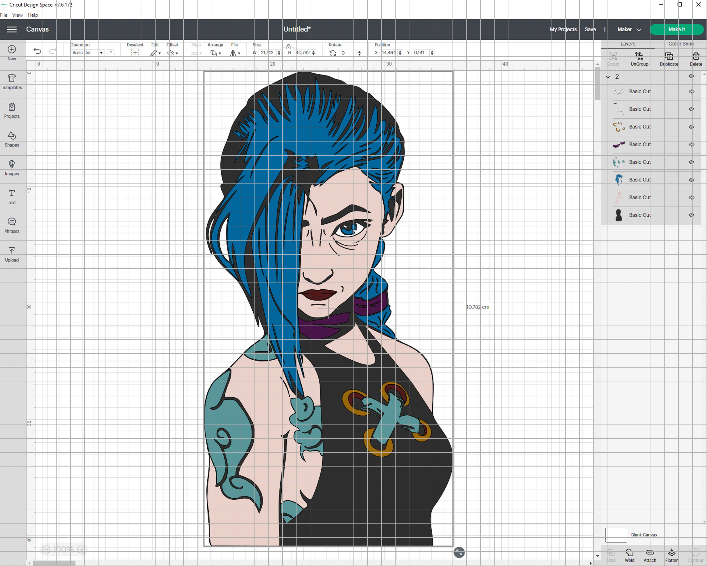 SVG PNG Cricut File Layered Cut Design for Printing, Engraving ...