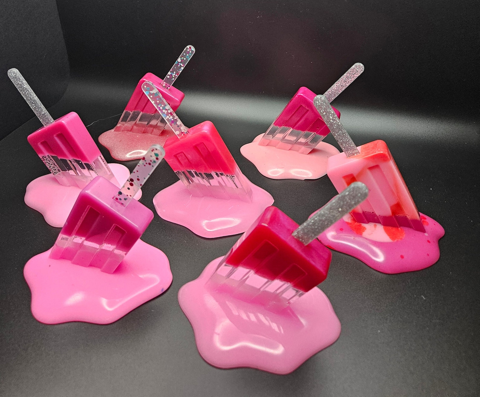 Pink Melting Ice Cream Pops | Resin Decor | PINK PINK PINK - Etsy