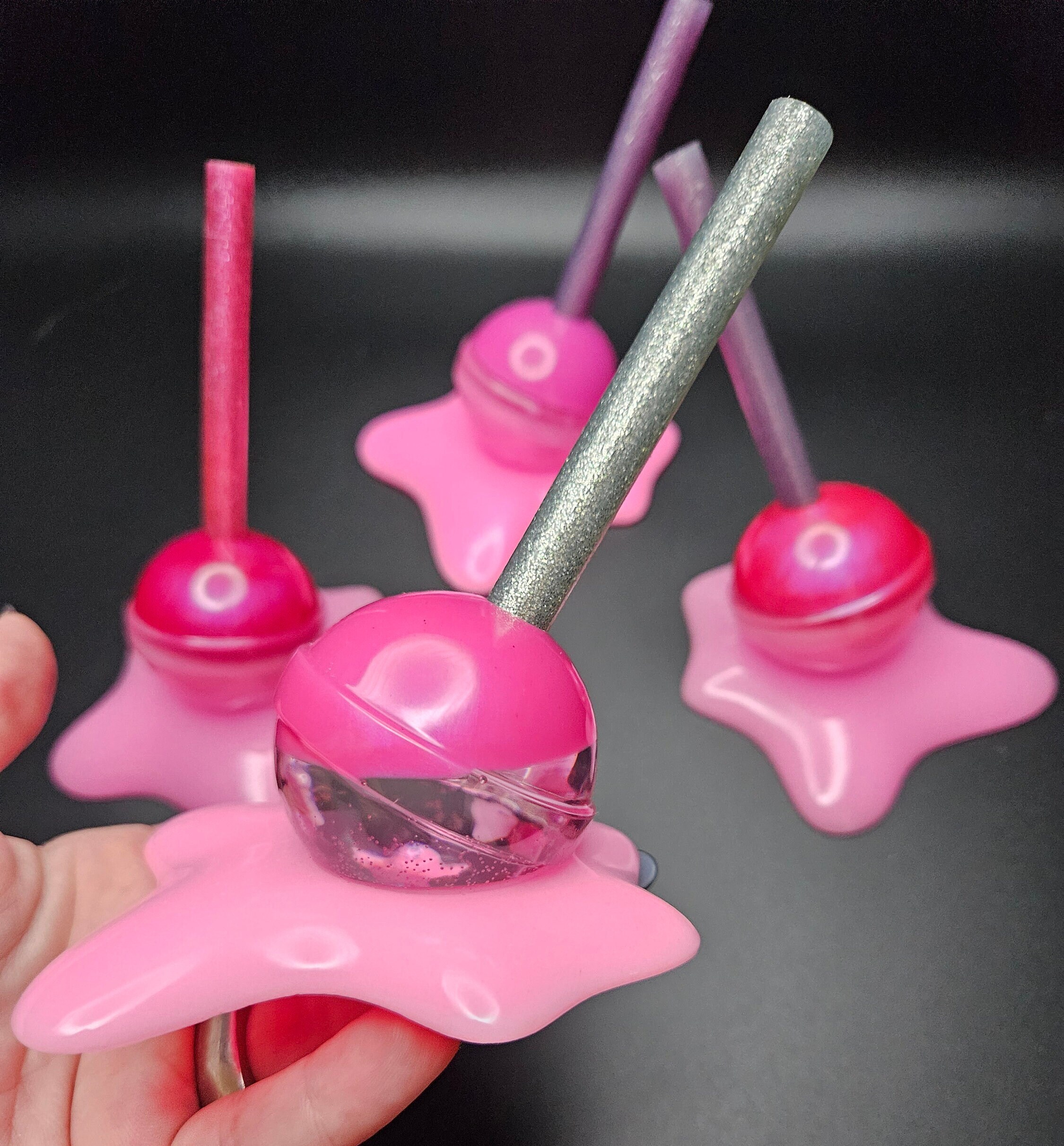 Pink Melting Lollipops | Resin Decor | PINK - Etsy