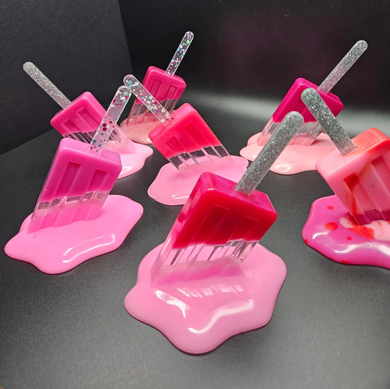 Pink Melting Ice Cream Pops | Resin Decor | PINK PINK PINK - Etsy