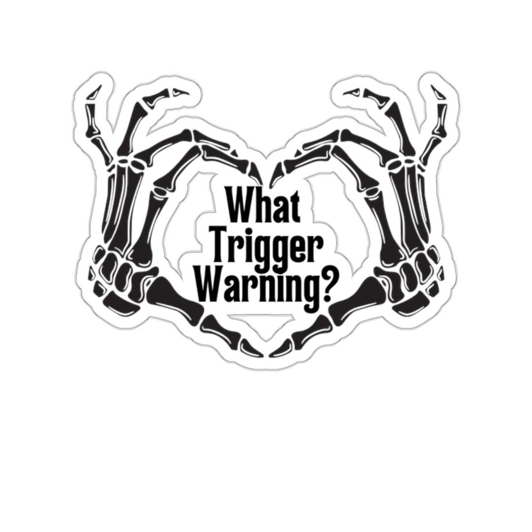 What Trigger Warning, Gothic Kiss-cut Stickers, Perfect for Halloween, Self-expression, & Trendy ...