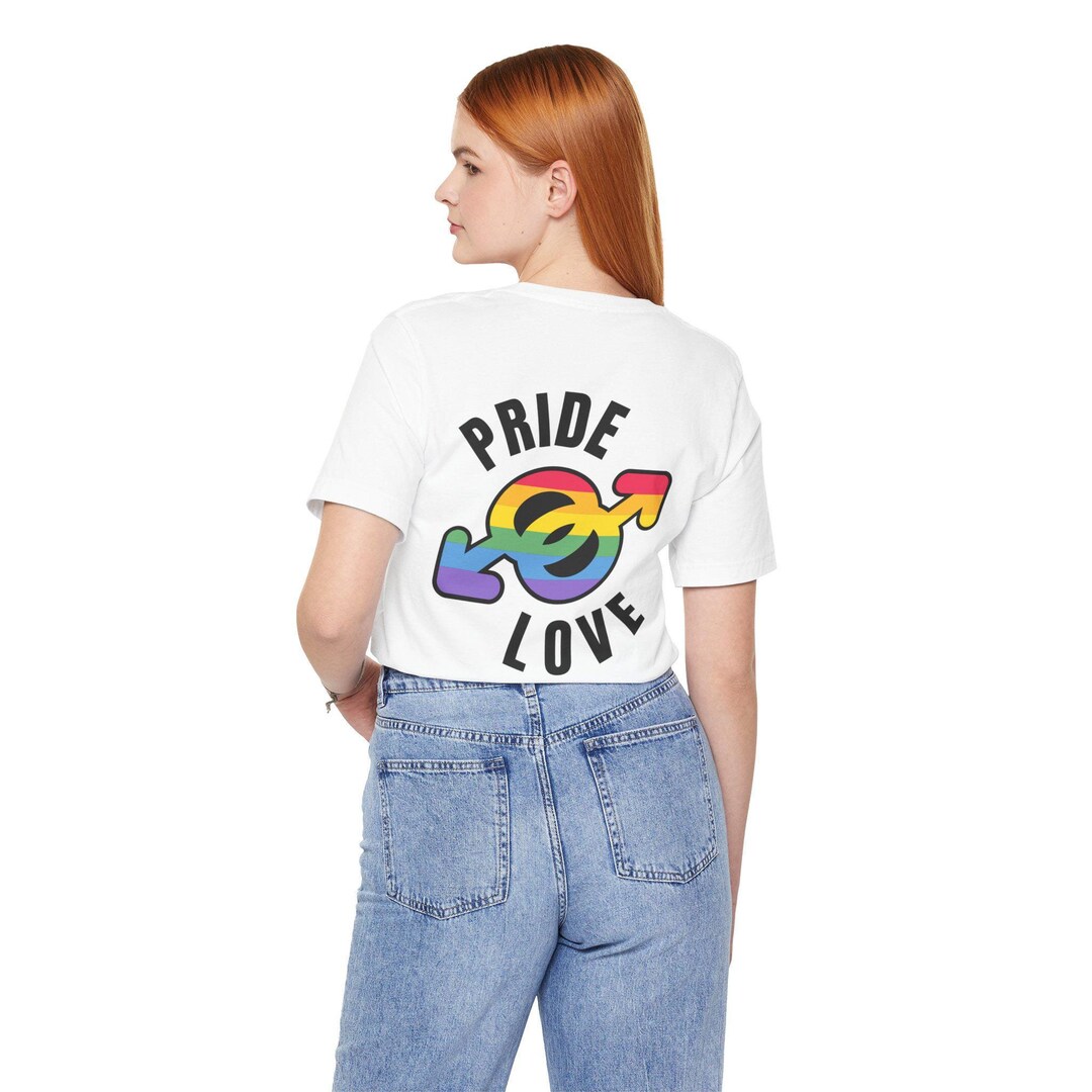 Pride Love Unisex Tee, Rainbow LGBTQ+ T-shirt - Etsy