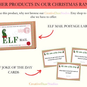 Printable Elf Pizza Party Props, Elf Pizza Night Scene, Christmas Elf ...