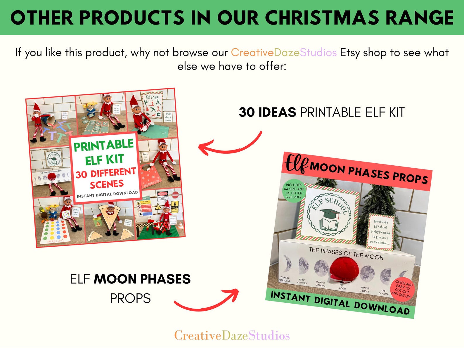 Printable Elf Pizza Party Props, Elf Pizza Night Scene, Christmas Elf ...