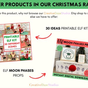 Printable Elf Pizza Party Props, Elf Pizza Night Scene, Christmas Elf ...