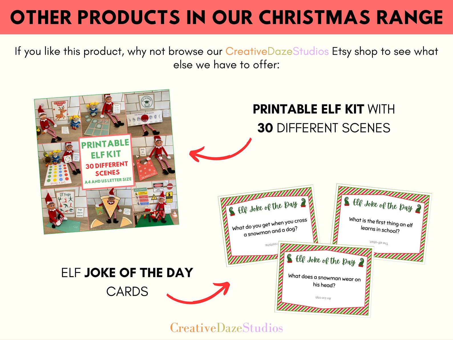 Printable Elf Pizza Party Props, Elf Pizza Night Scene, Christmas Elf ...