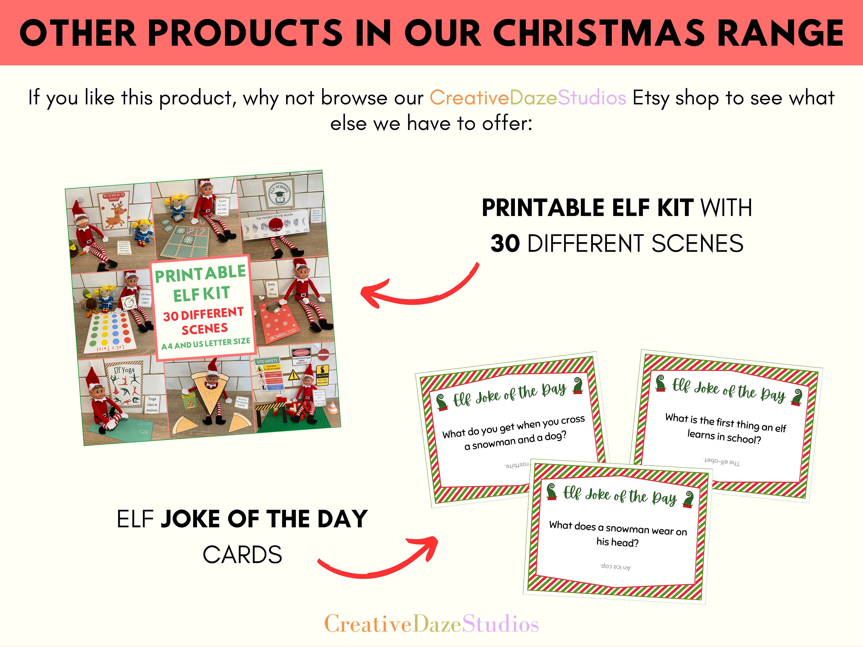 Printable Elf Pizza Party Props, Elf Pizza Night Scene, Christmas Elf ...