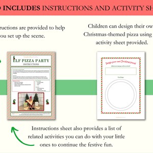Printable Elf Pizza Party Props, Elf Pizza Night Scene, Christmas Elf ...