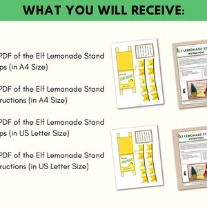 Printable Elf Lemonade Stand Props, Elf Lemonade Stall Props, Funny Elf ...