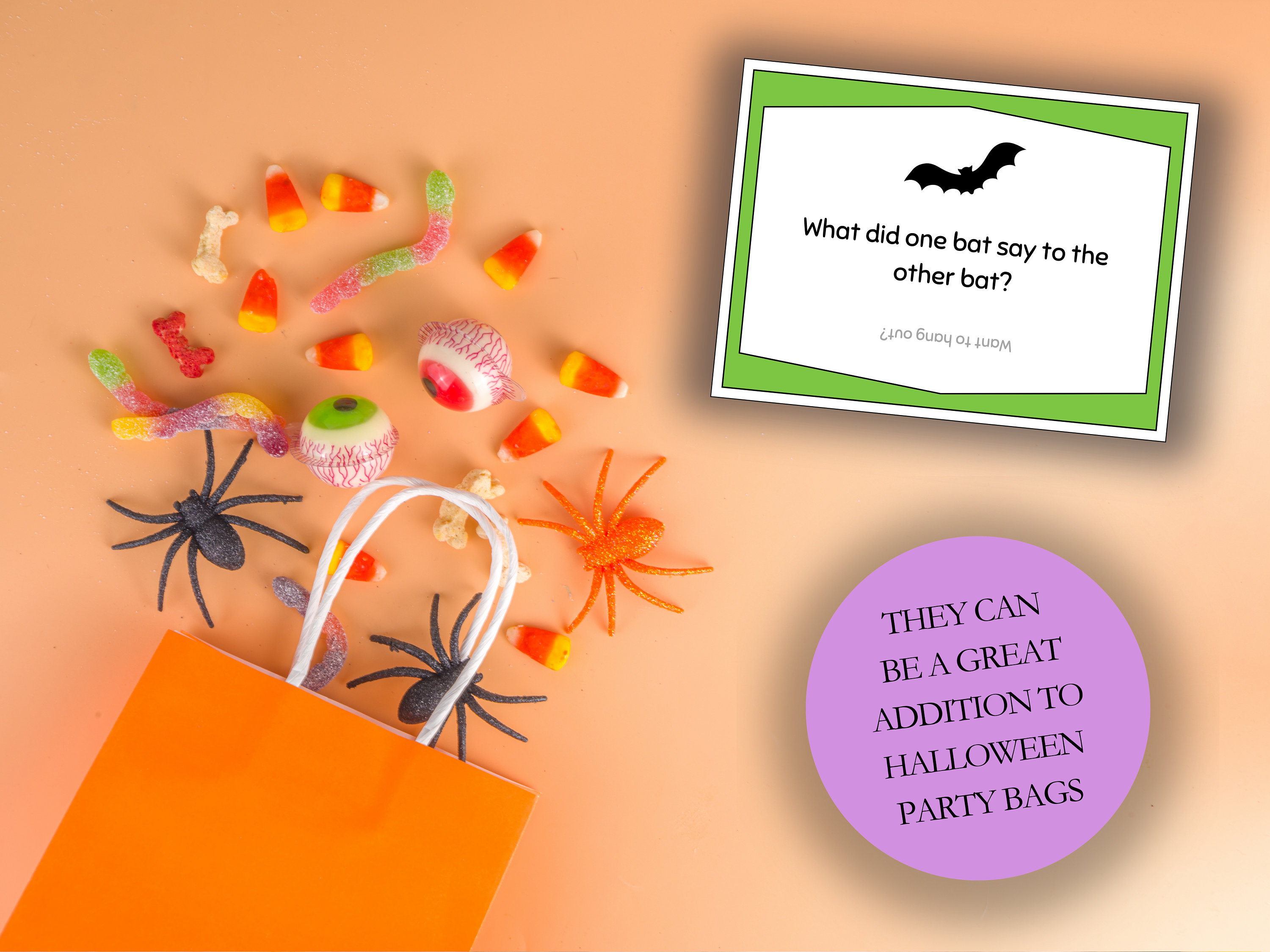 40 Halloween Joke Cards Printable Funny Halloween Lunch Box - Etsy