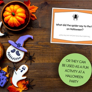 40 Halloween Joke Cards Printable, Funny Halloween Lunch Box Jokes ...
