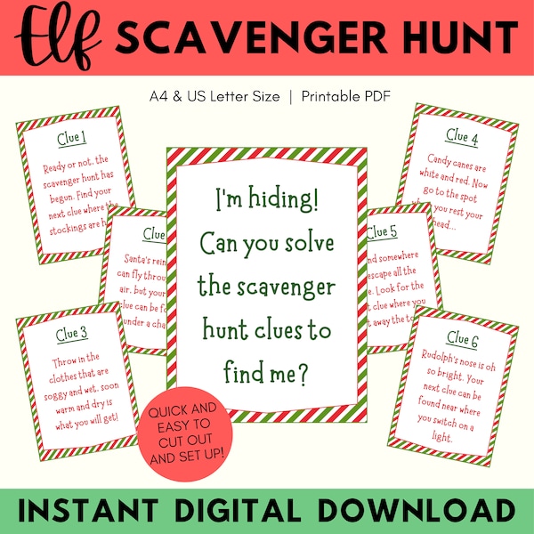 Scavenger Hunt Christmas - Etsy