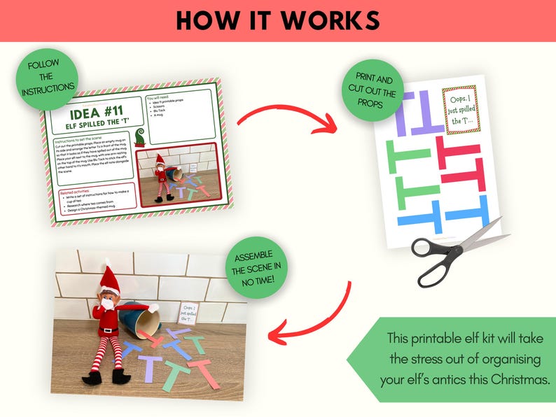 Printable Elf Kit, 30 Christmas Elf Ideas, Downloadable Elf Props ...
