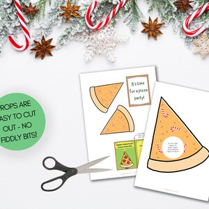 Printable Elf Pizza Party Props, Elf Pizza Night Scene, Christmas Elf ...