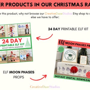 Printable Elf Goodbye Props, Christmas Elf Vacation, Elf Suitcase and ...