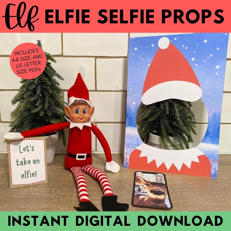 Elf on the Shelf Selfie - Etsy