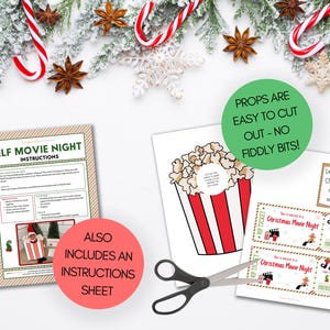 Printable Elf Movie Night Props, Elf Film Night Scene, Christmas Elf ...