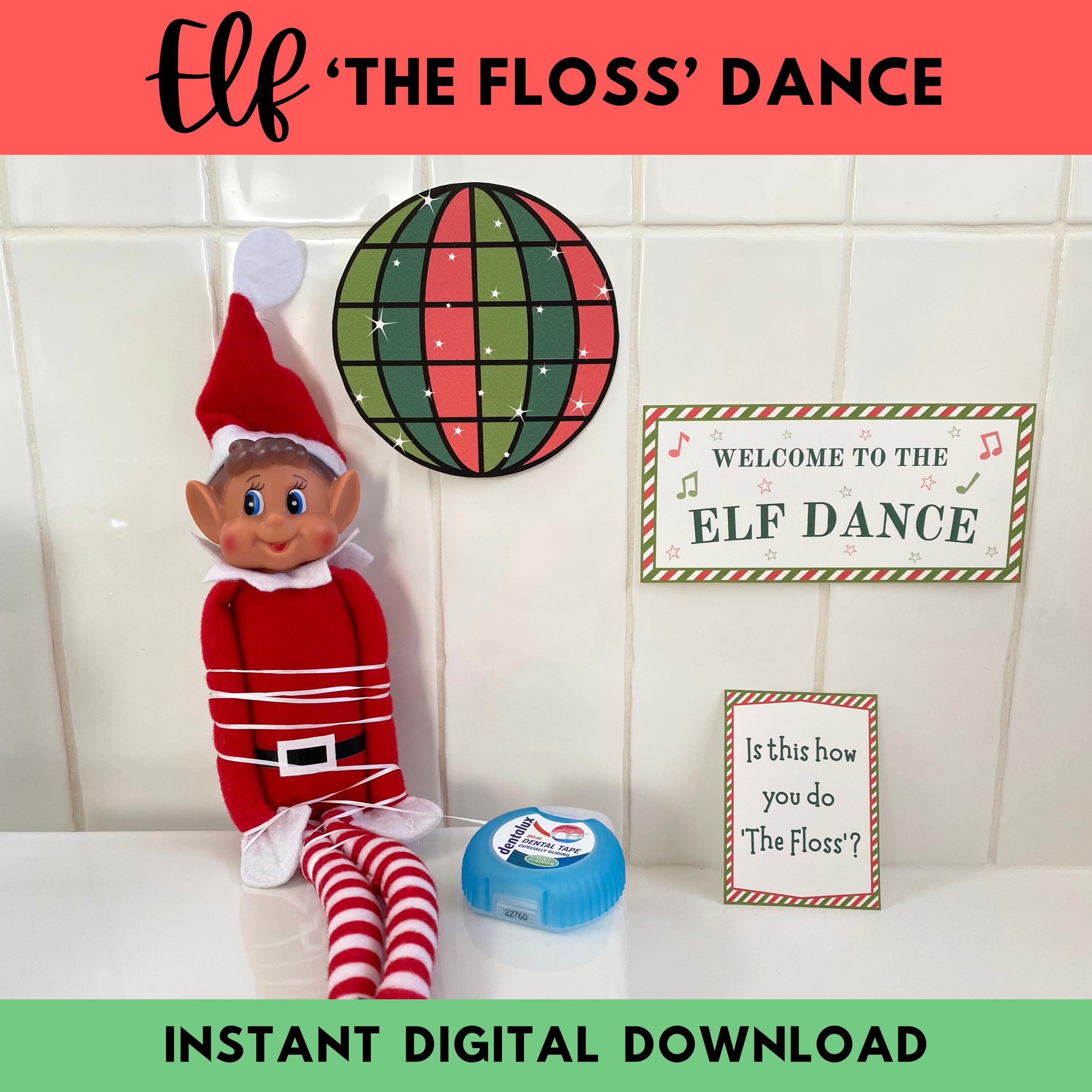 Printable Elf Dance Props, Elf the Floss Dance Props, Funny Elf Ideas ...
