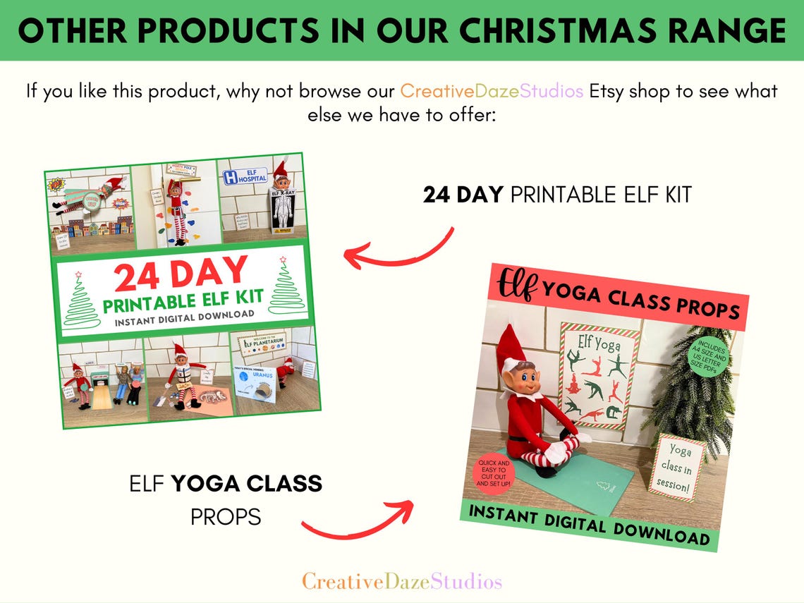 Printable Elf Planning Calendar, Printable Elf Calendar PDF, December ...