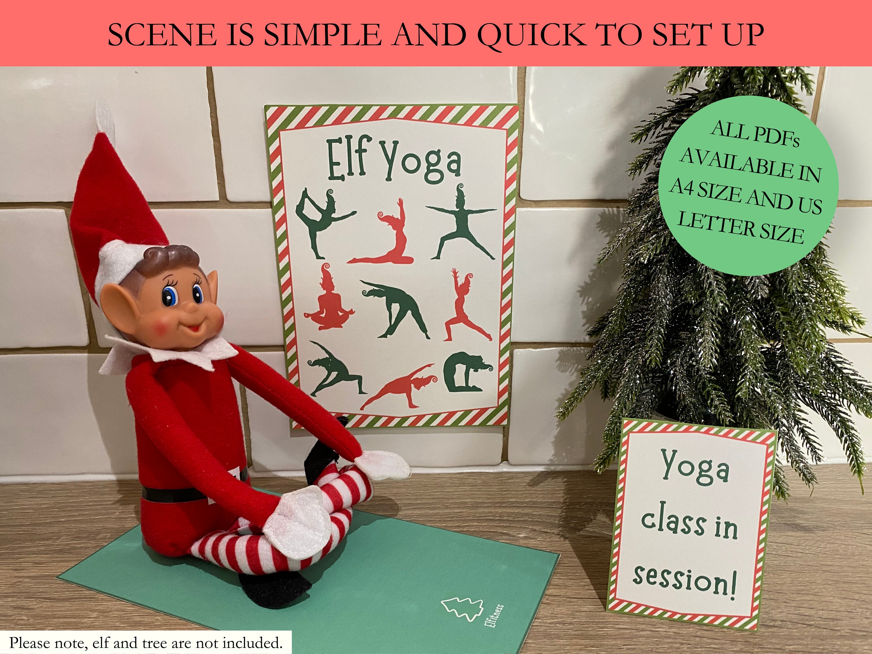 Printable Elf Goodbye Props Christmas Elf Vacation Elf - Etsy
