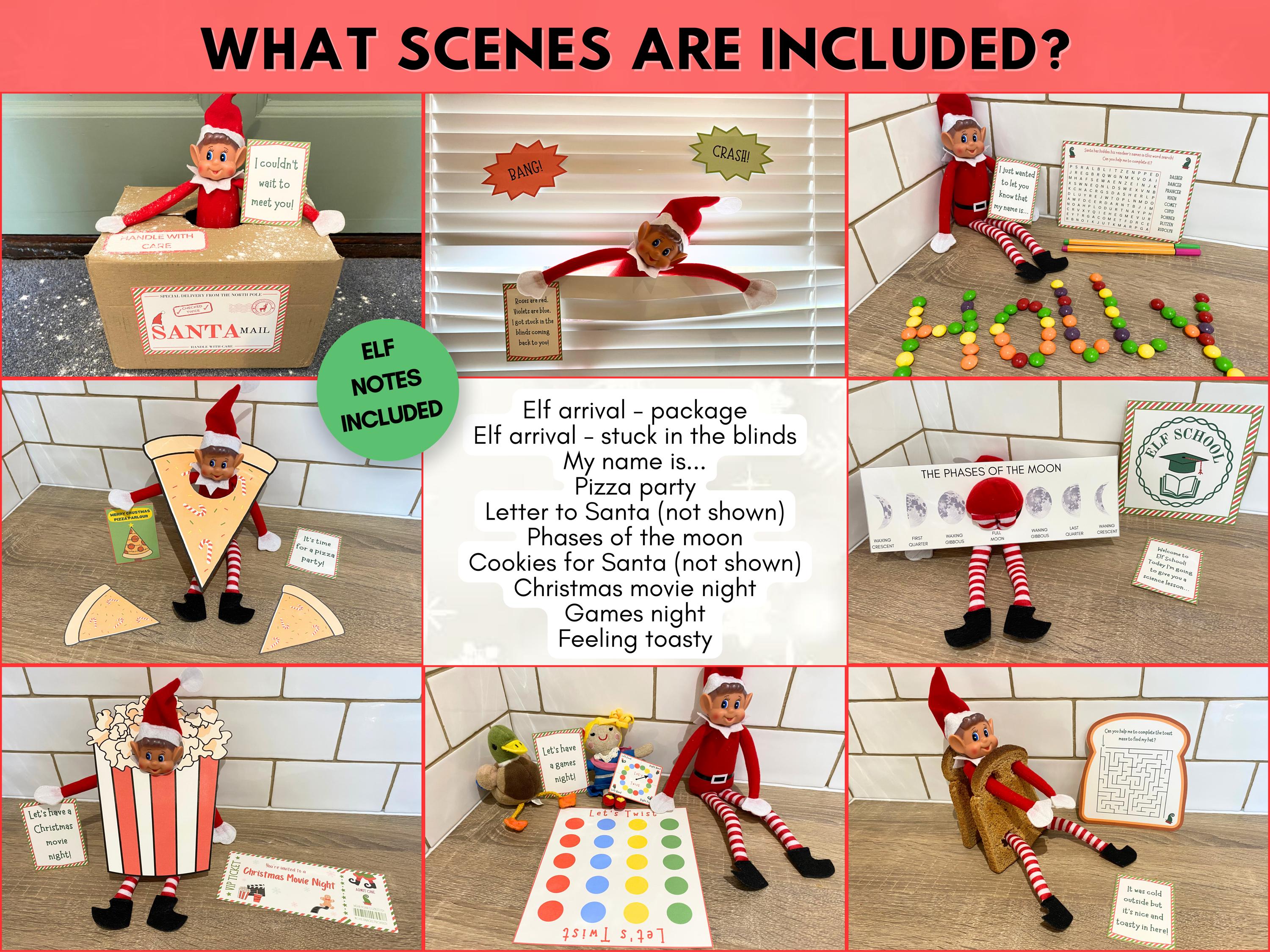 Printable Elf Kit, 30 Christmas Elf Ideas, Downloadable Elf Props ...