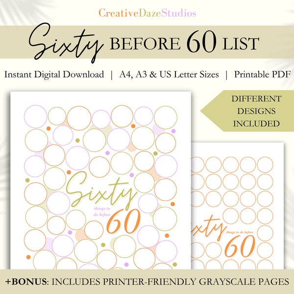 50th Bucket List - Etsy