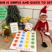 Printable Elf Games Night Props, Christmas Elf Twister Printable Game ...