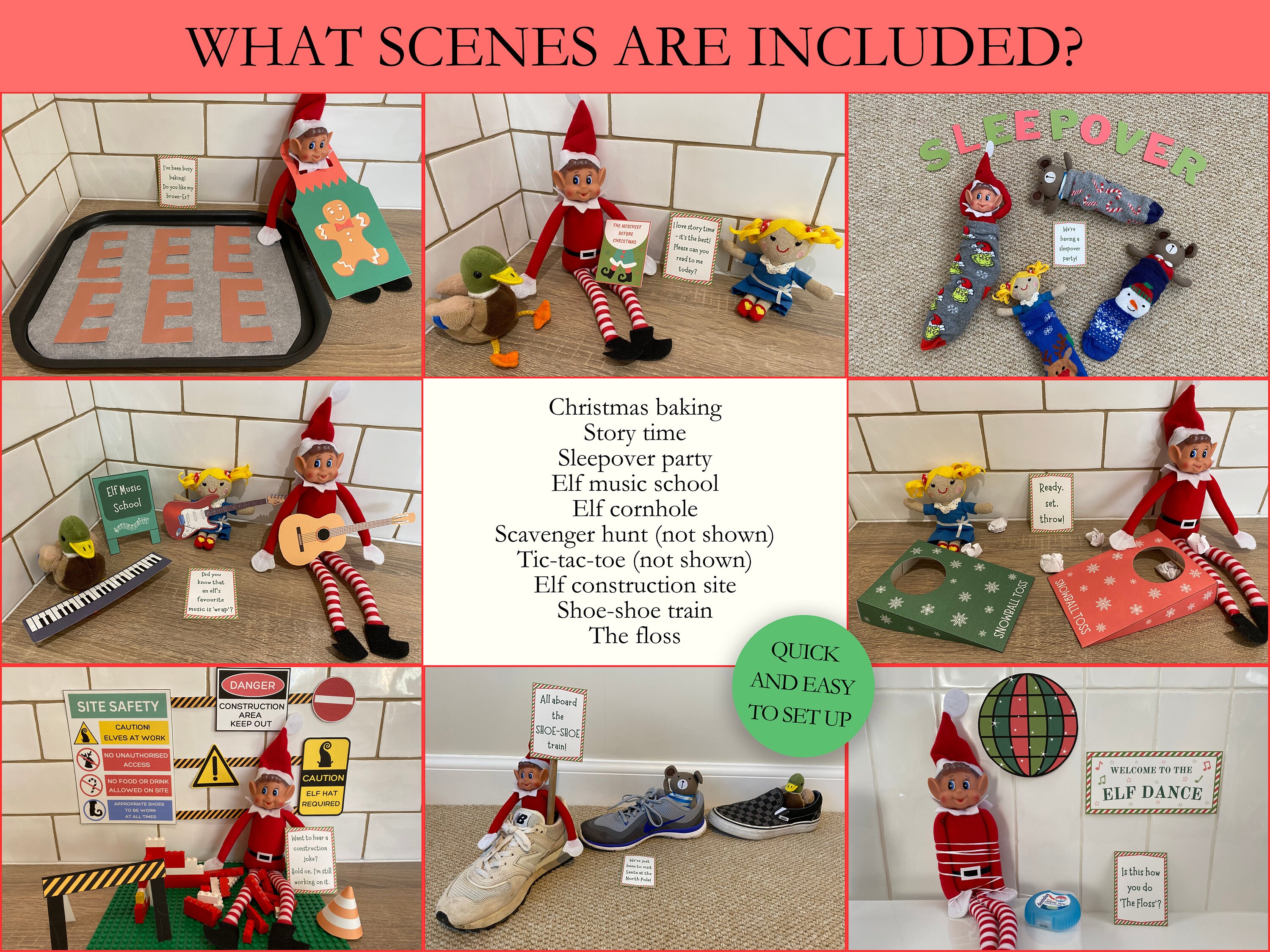 Printable Elf Kit, 30 Christmas Elf Ideas, Downloadable Elf Props ...