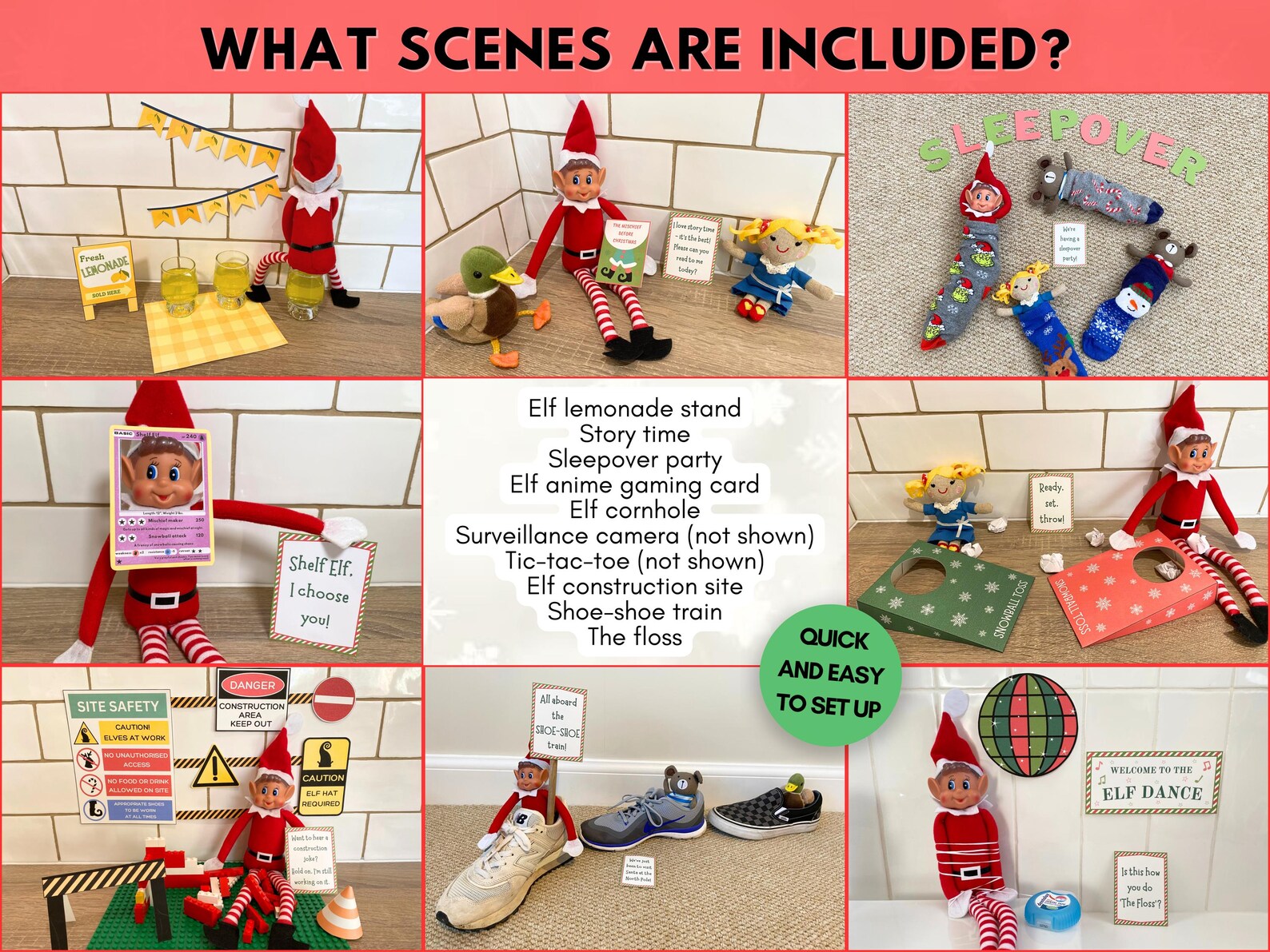 Printable Elf Kit, 30 Christmas Elf Ideas, Downloadable Elf Props ...