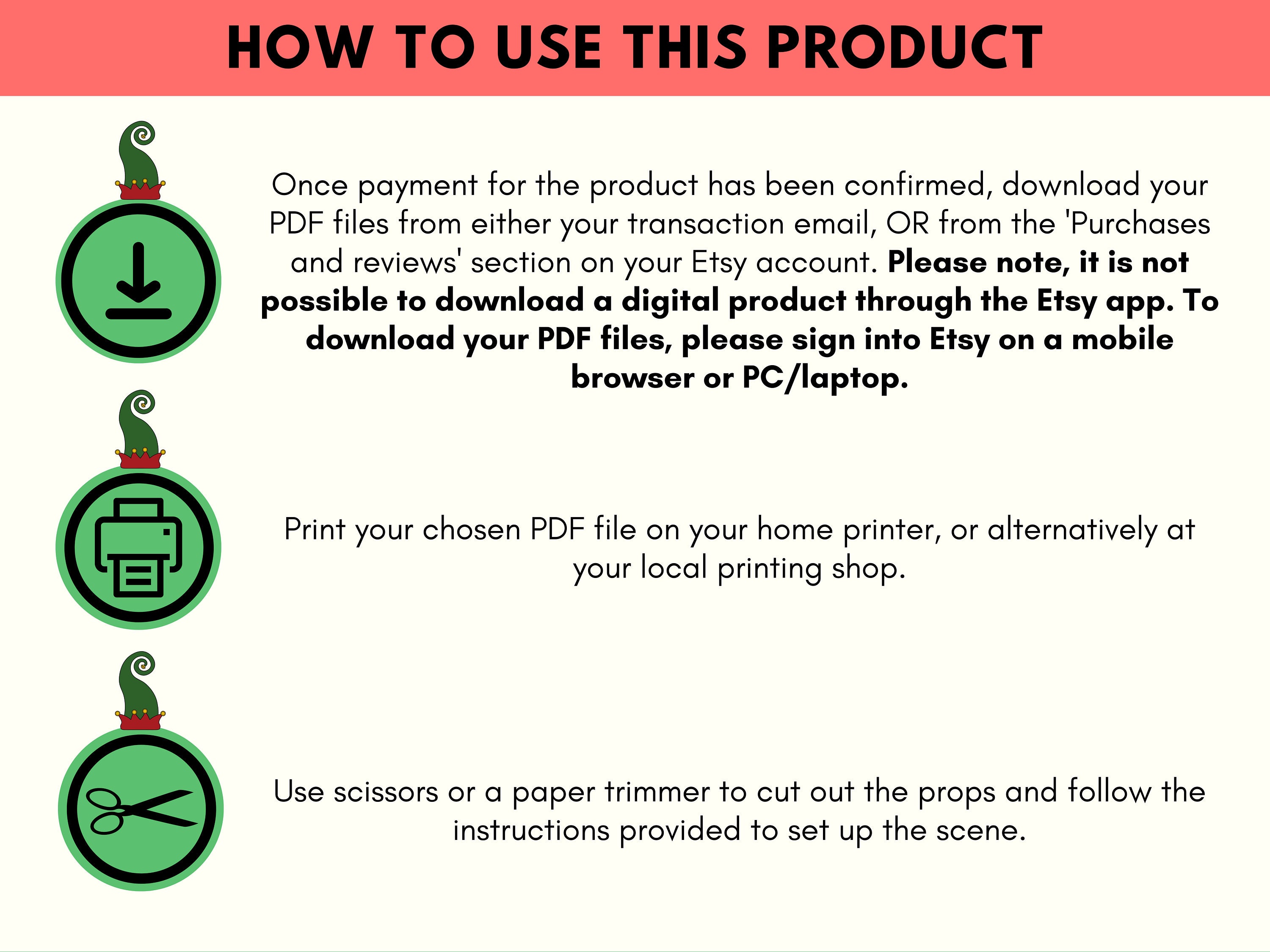 Printable Elf Construction Site Props, Christmas Elf Builder Props ...