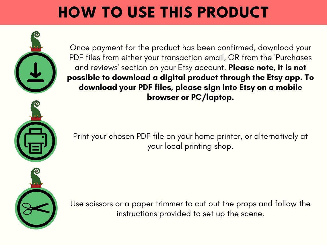 Printable Elf Construction Site Props, Christmas Elf Builder Props ...