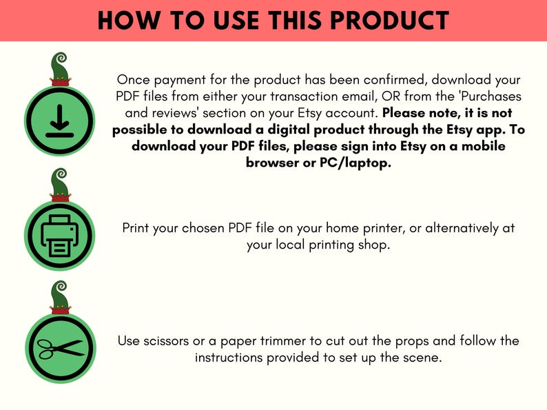 Printable Elf Construction Site Props, Christmas Elf Builder Props ...