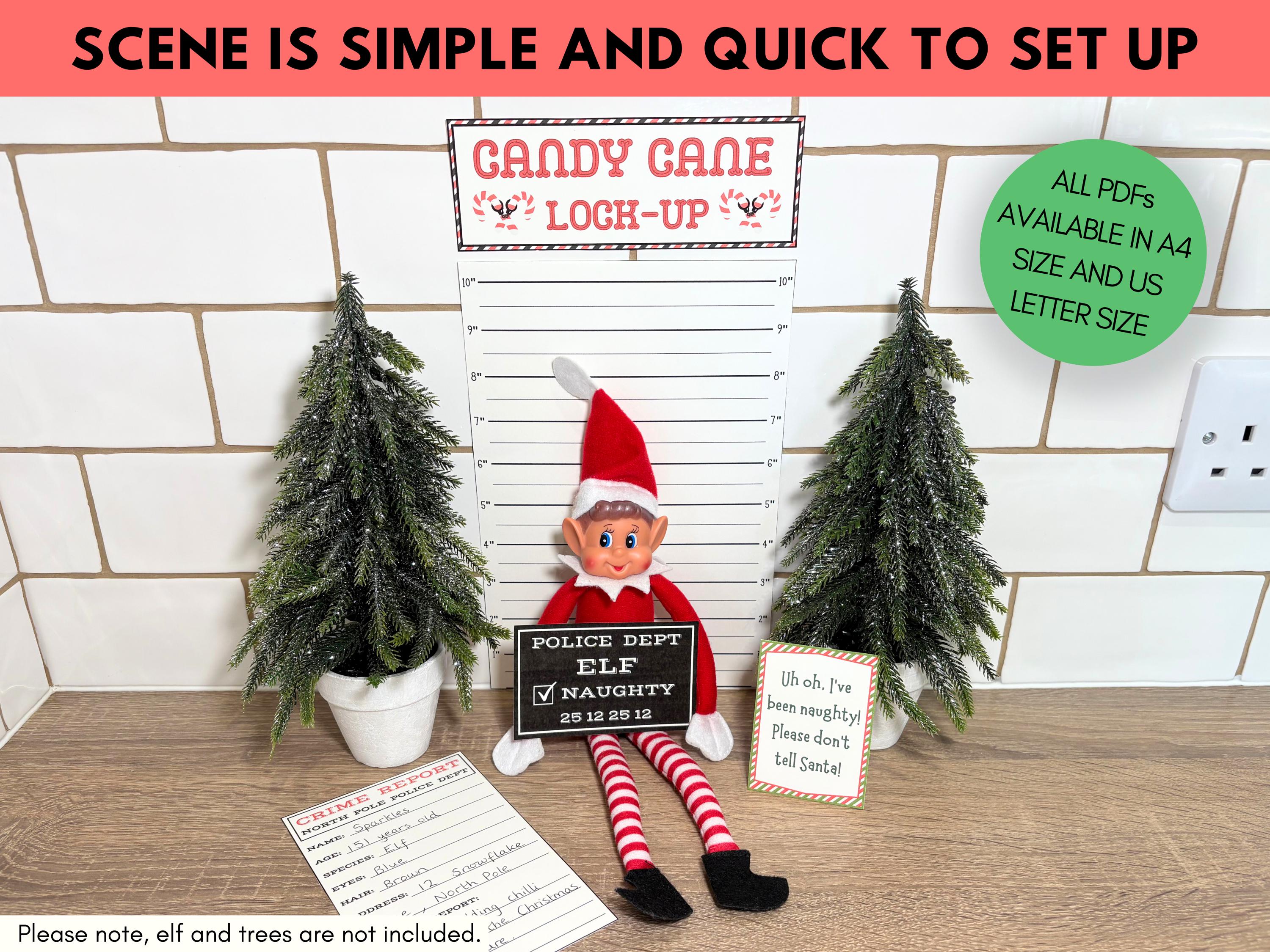 Printable Elf Prison Lock-up Props: A4 Size and US Letter Size Instant ...