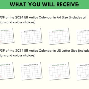 Printable 2024 Elf Planning Calendar, December 2024 Elf Planner ...