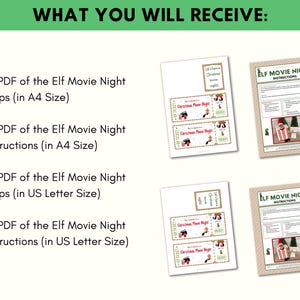 Printable Elf Movie Night Props, Elf Film Night Scene, Christmas Elf ...