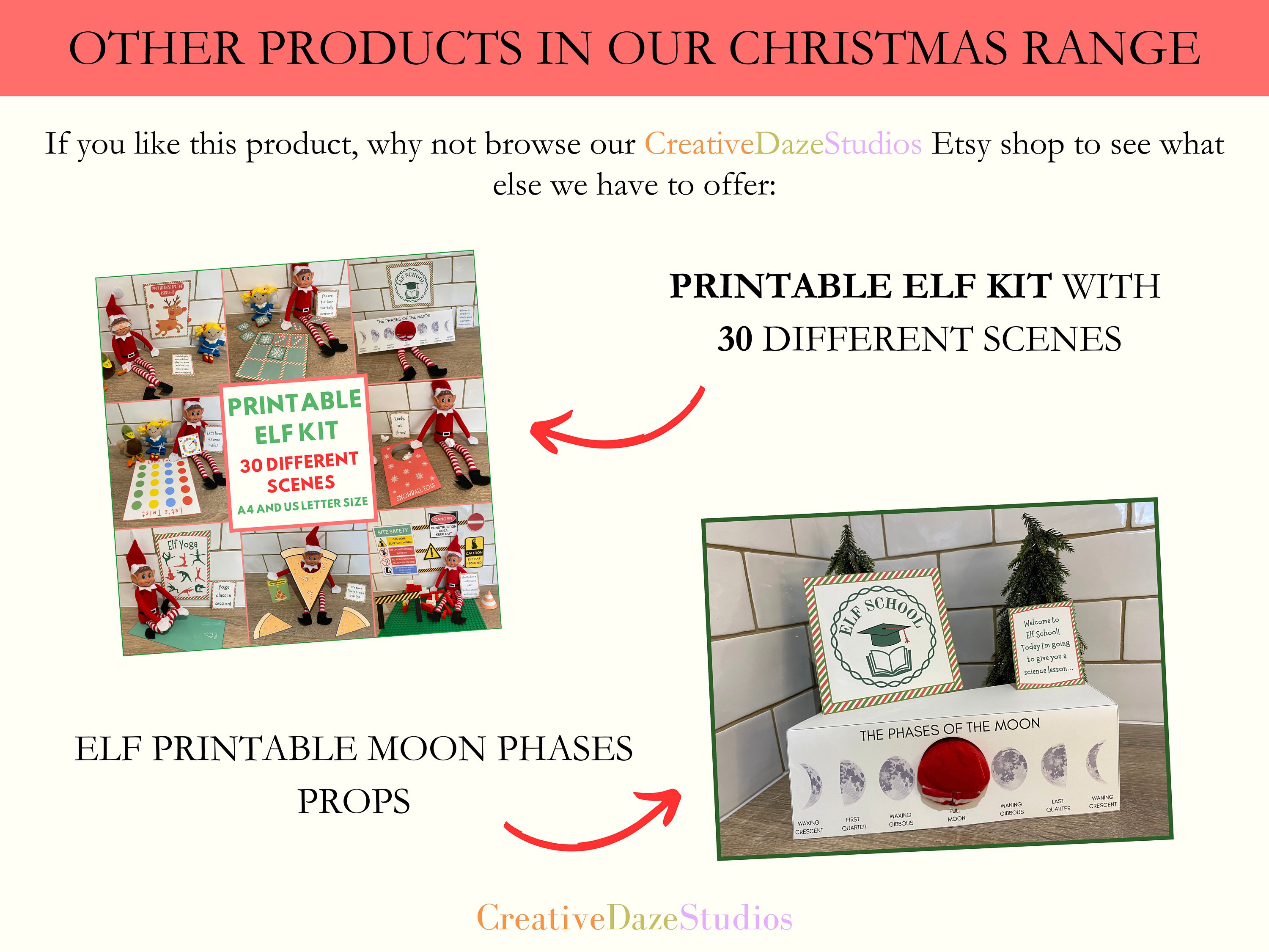 Printable Elf Construction Site Props, Christmas Elf Builder Props ...