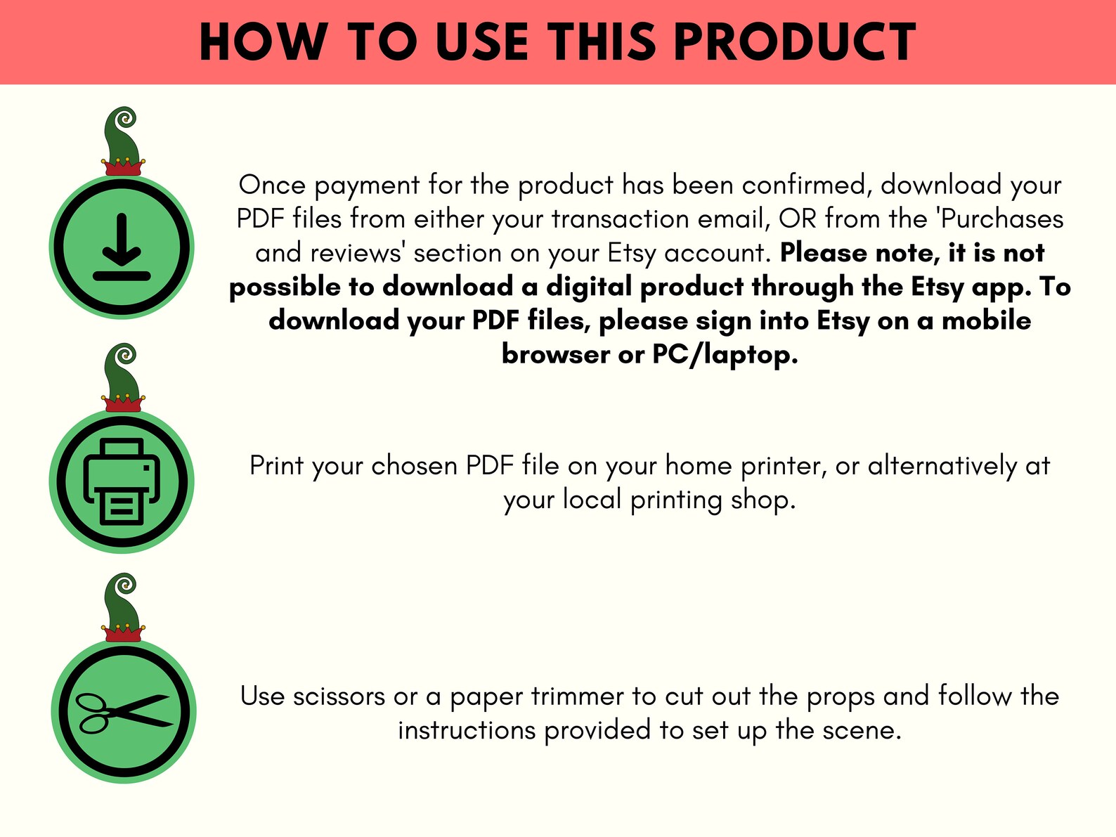 Printable Elf Let's Take an Elfie Props, Christmas Elf Selfie Scene ...